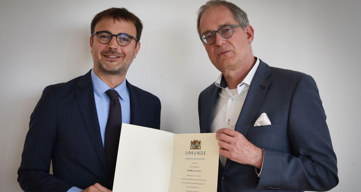 Neuer Professor für den Campus in Kulmbach